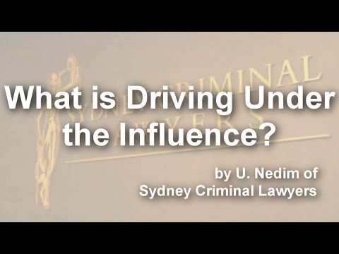 What is Driving Under the Influence?