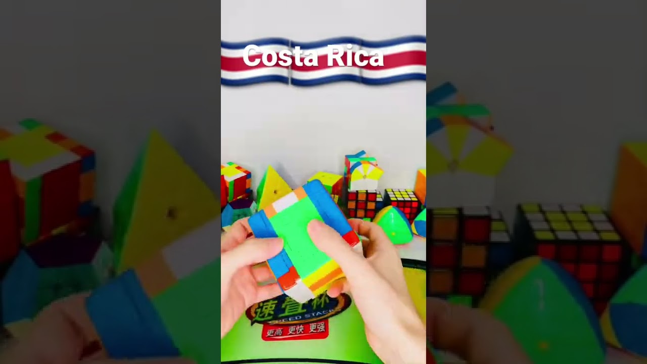 Flag of Costa Rica 🇨🇷 on the 13x13 rubikscube🧩