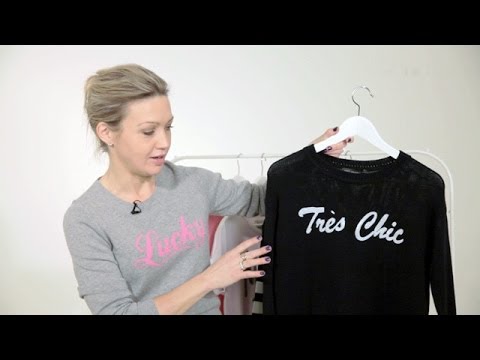 How to wear words on clothes