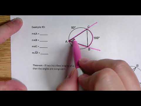 Inscribed Angles NOTES