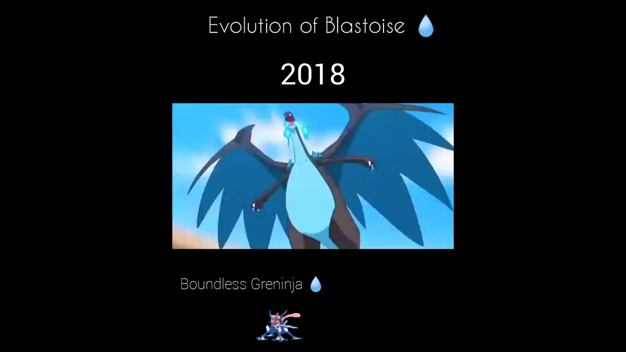 Evolution of Blastoise #shorts#pokemon#evolution ........//Boundless Greninja 💧//