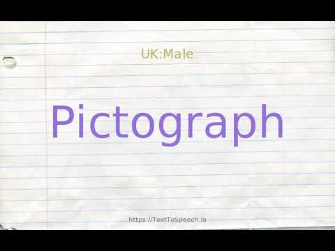 How to pronounce pictograph