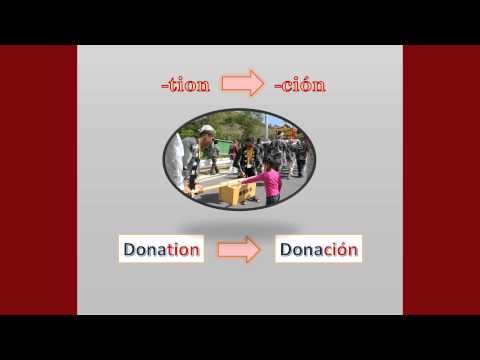 Spanish Now - Nouns ending in -tion which change to -ción.