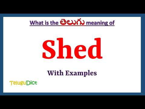 Shed Meaning in Telugu | Shed in Telugu | Shed in Telugu Dictionary |