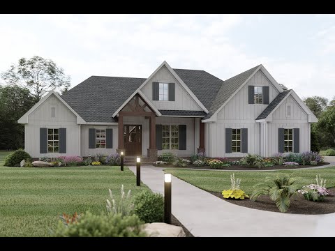 CRAFTSMAN HOUSE PLAN 041-00198 WITH INTERIOR