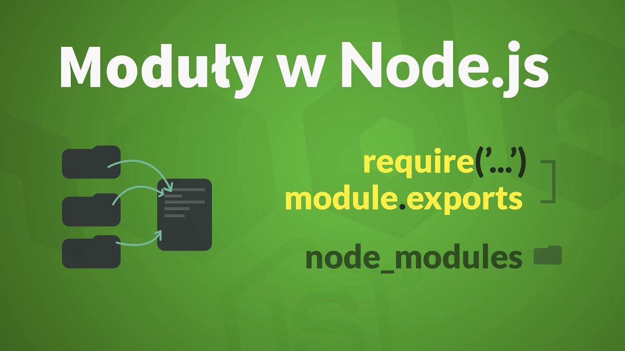 Moduły w Node.js czyli require(), module.exports oraz node_modules