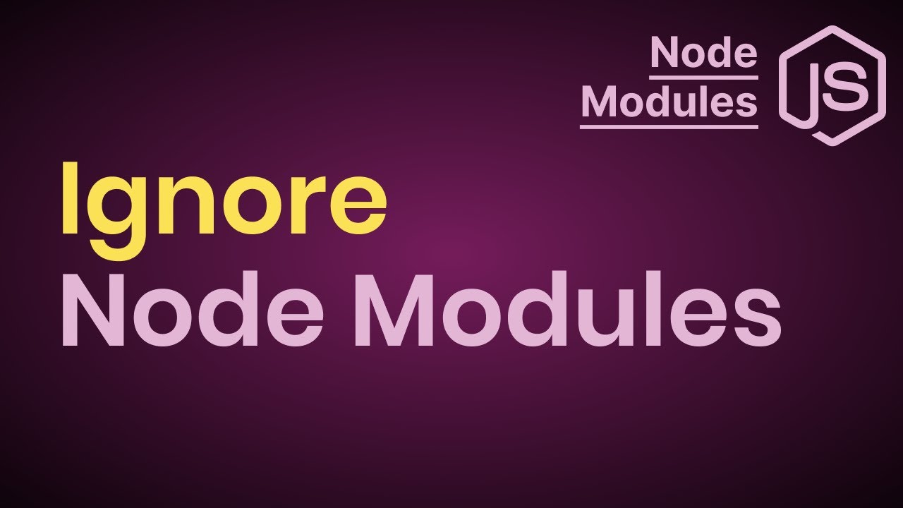 Before You Share, Upload or Push React JS App, WATCH THIS! How to Ignore Node Modules?