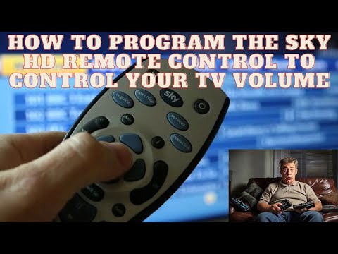 How to program the Sky HD remote control to control your TV volume by inputting the secret codes