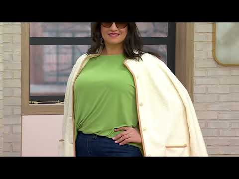 Susan Graver Every Day Liquid Knit Dolman Sleeve Top on QVC
