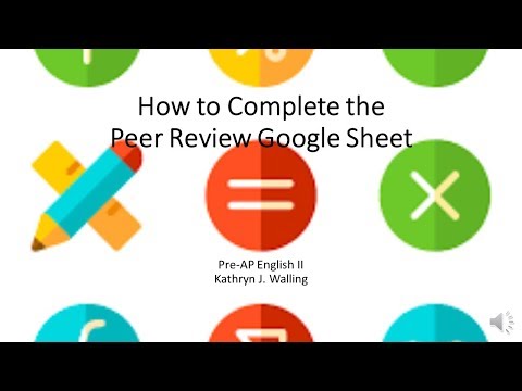 How to Complete the Peer Review