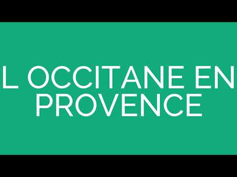 How To Pronounce L Occitane En Provence In American Accent