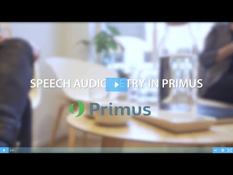 Speech Audiometry in Primus | Auditdata