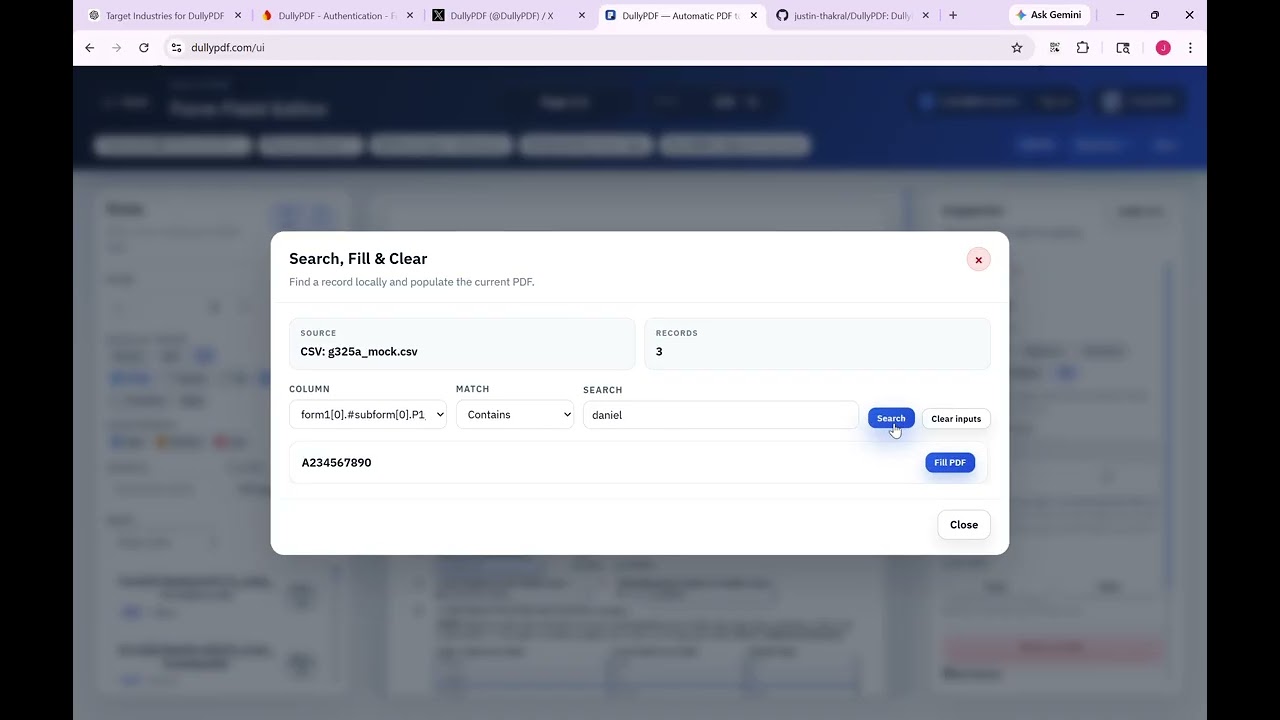 Auto-Fill PDF Forms from CSV, Excel, SQL, JSON & TXT — Bulk, No Code