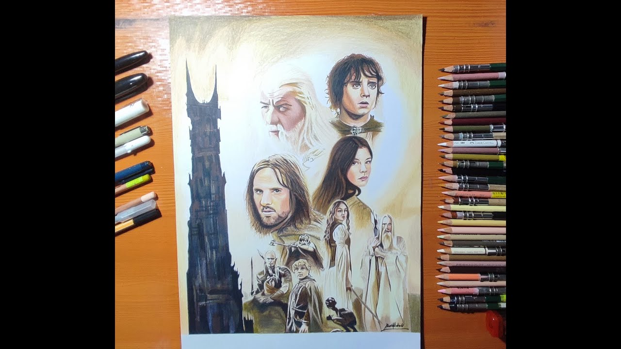Drawing of The Lord of the Rings: The Two Towers | Raizodark
