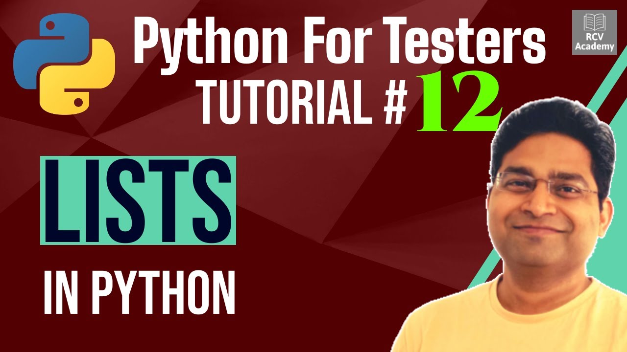 Python for Testers #12 - Lists in Python | Python Lists Explained