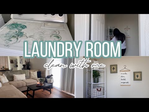 *NEW* LAUNDRY ROOM CLEAN WITH ME + GOODPICK REVIEW