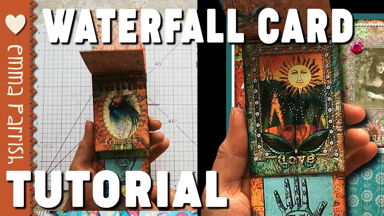Boho Junk Journal & Card Making Waterfall Card Tutorial