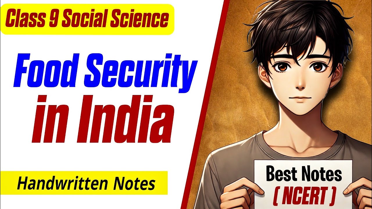 Class 9 Economics Chapter 4 Food Security in India Handwritten Notes || Notes Mitra