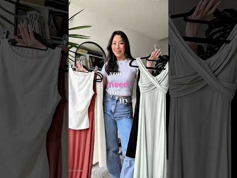 Built in bra dresses - best summer dresses from OGL #summerdresses #brami #tryonhaul #classystyle