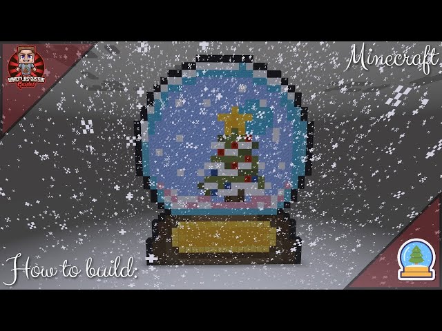 A Pixel Art Snow Globe!! Minecraft Map