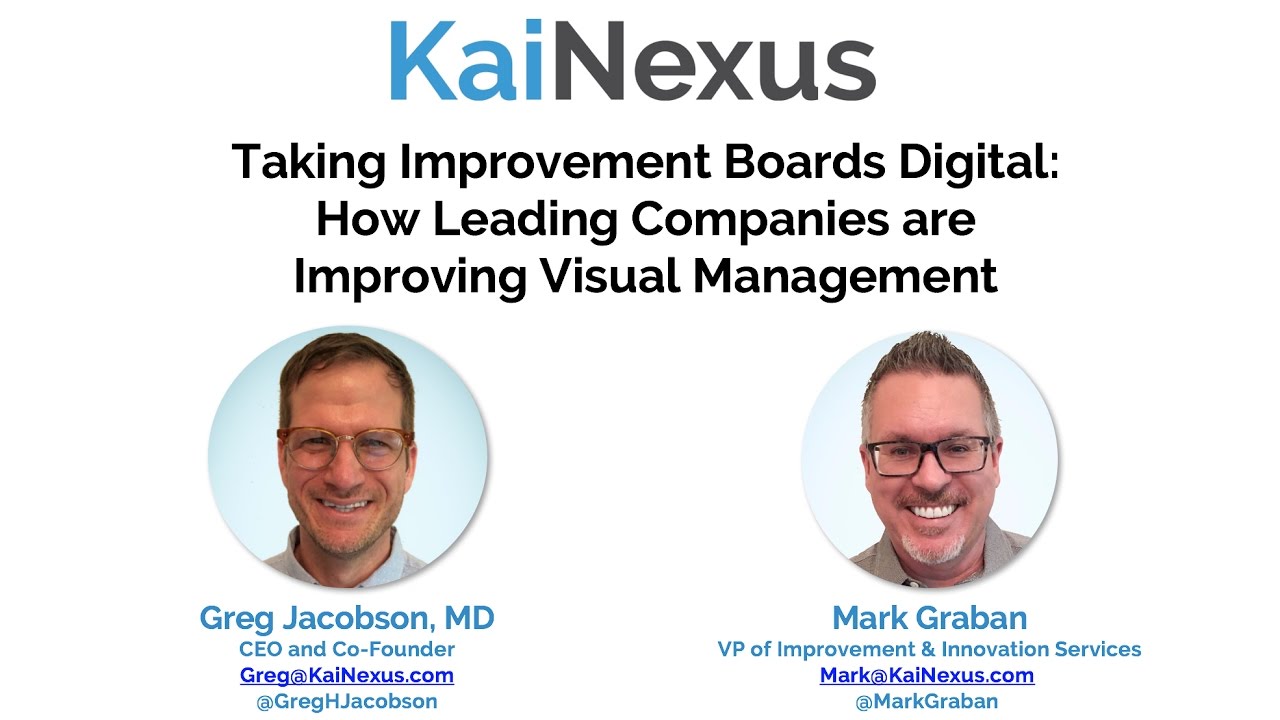 Digital Visual Management Boards | Lean Improvement in the 21st Century