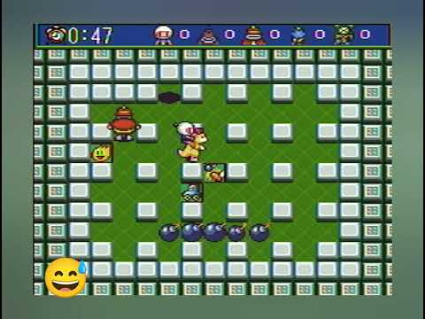 Super Bomberman 5 Battle Mod Time End (SNES)