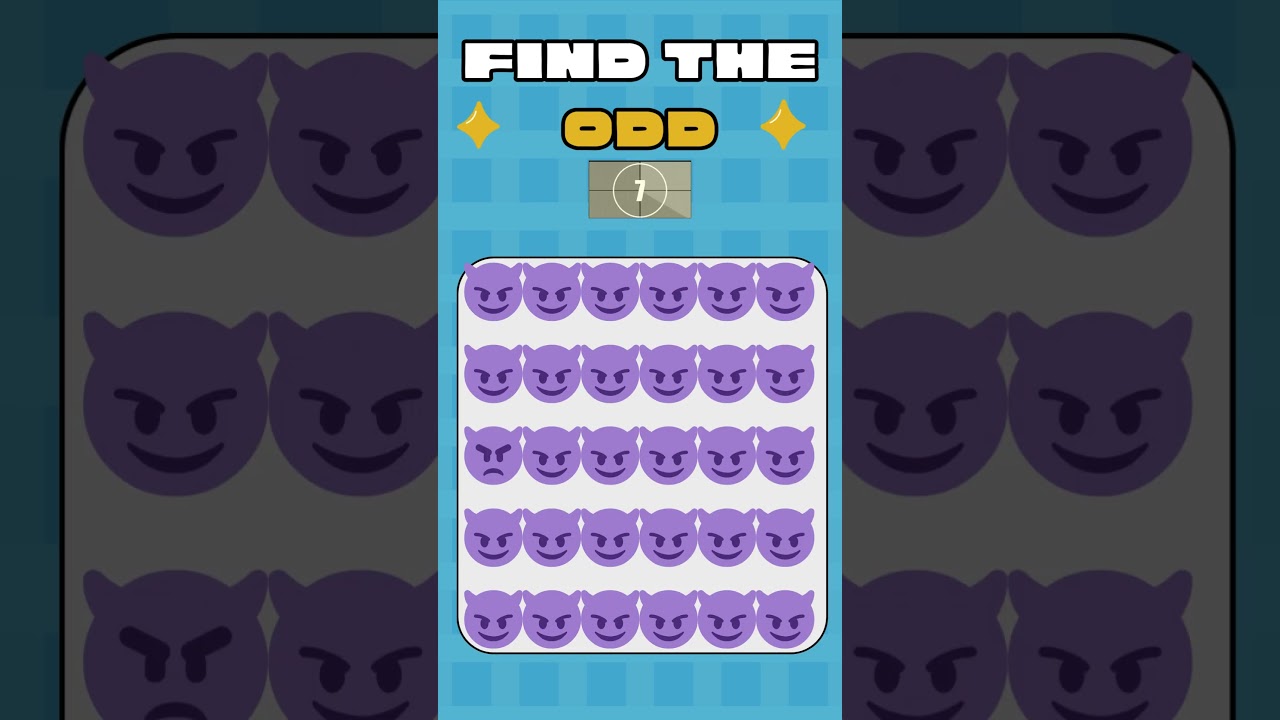 HOW GOOD ARE YOUR EYES 😭 || Part 4 || Find The Odd Emoji Out | Emoji #emojipuzzle #findoddobject