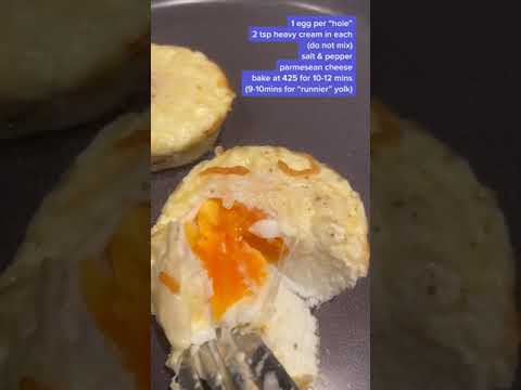 French Baked Eggs :), Low Carb Meals 😋 #shorts #recipes