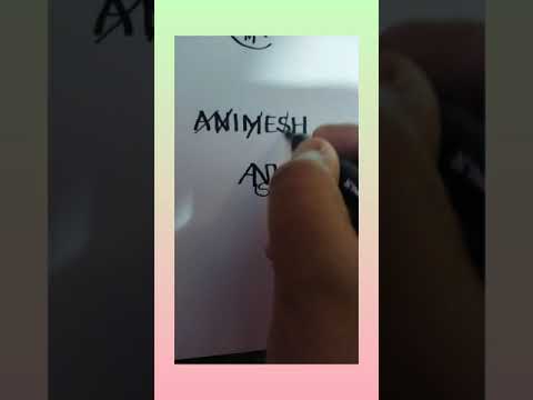 Animesh Name Logo #shorts #trendingonshorts #yttrending #trending #500ksubscribers #viral