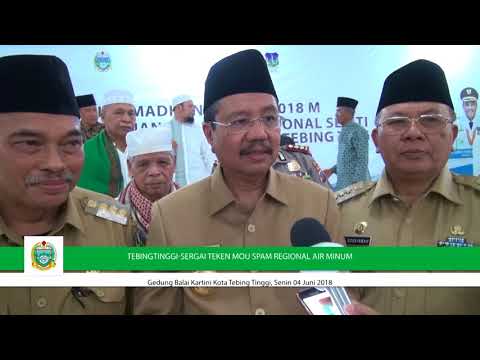 Tebingtinggi - Sergai Teken MoU Spam Regional Air Minum