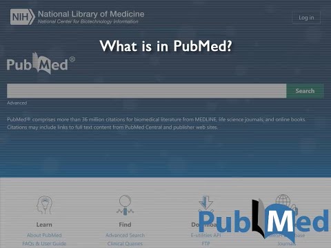 What is in PubMed?