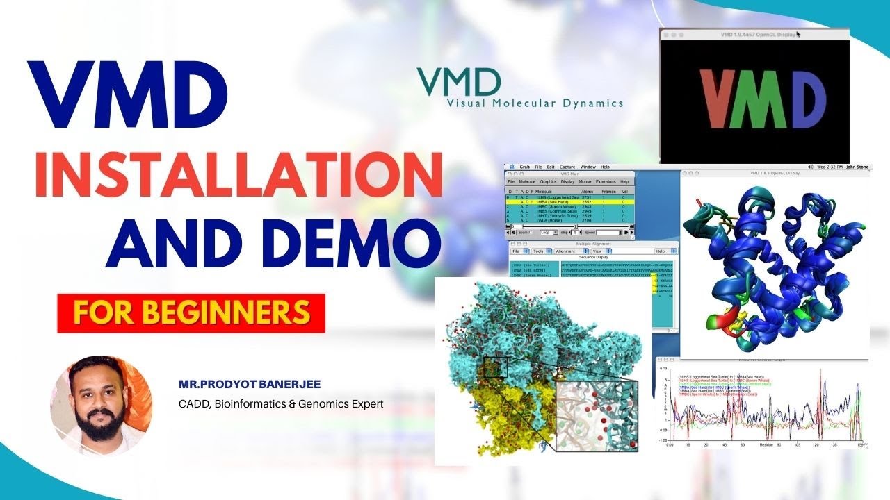 Visual Molecular Dynamics - VMD Installation Tutorial and Demo #bioinformatics #moleculardynamics