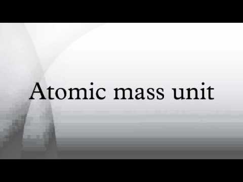 Atomic mass unit