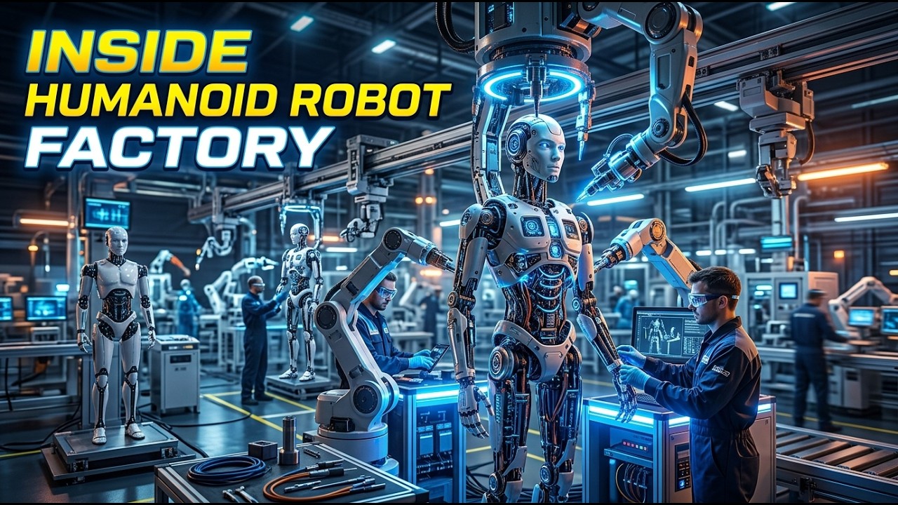 Inside a Humanoid Robot Factory – The Future of AI Robotics Production