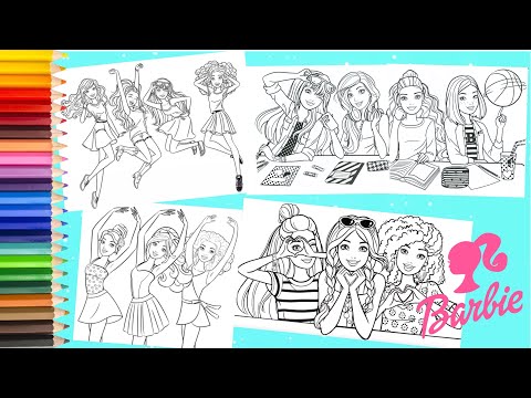 Coloring Barbie Nikki Summer Teresa - Barbie & Friends Dream House Adventure Coloring Pages