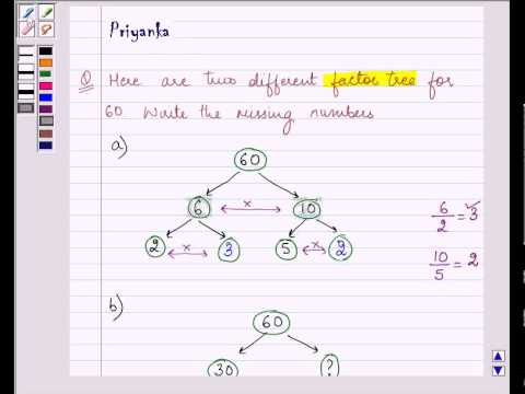 Find the missing number in the given factor tree.