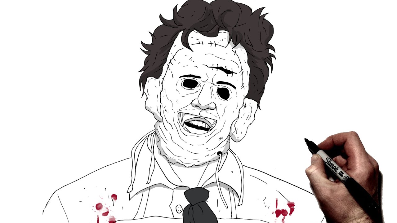 How To Draw Leatherface | Step By Step | Texas Chainsaw Massacre