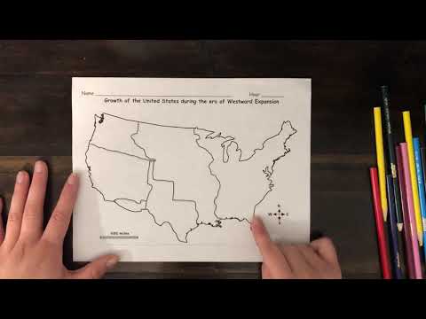 Westward Expansion Map Activity