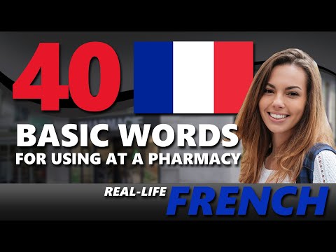 Basic French Vocabulary / Going to a Pharmacy / Learning FRENCH for Beginners