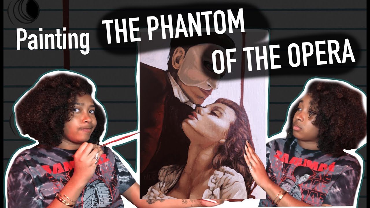 Painting The Phantom of the Opera (Step-by-Step) (Tragic Love) - Acrylic Painting