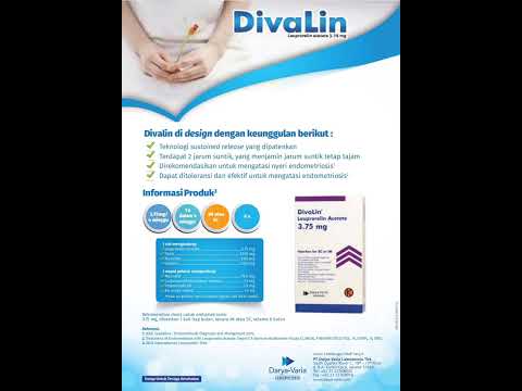 DIVALIN injeksi untuk terapi endometriosis pada pasien wanita.