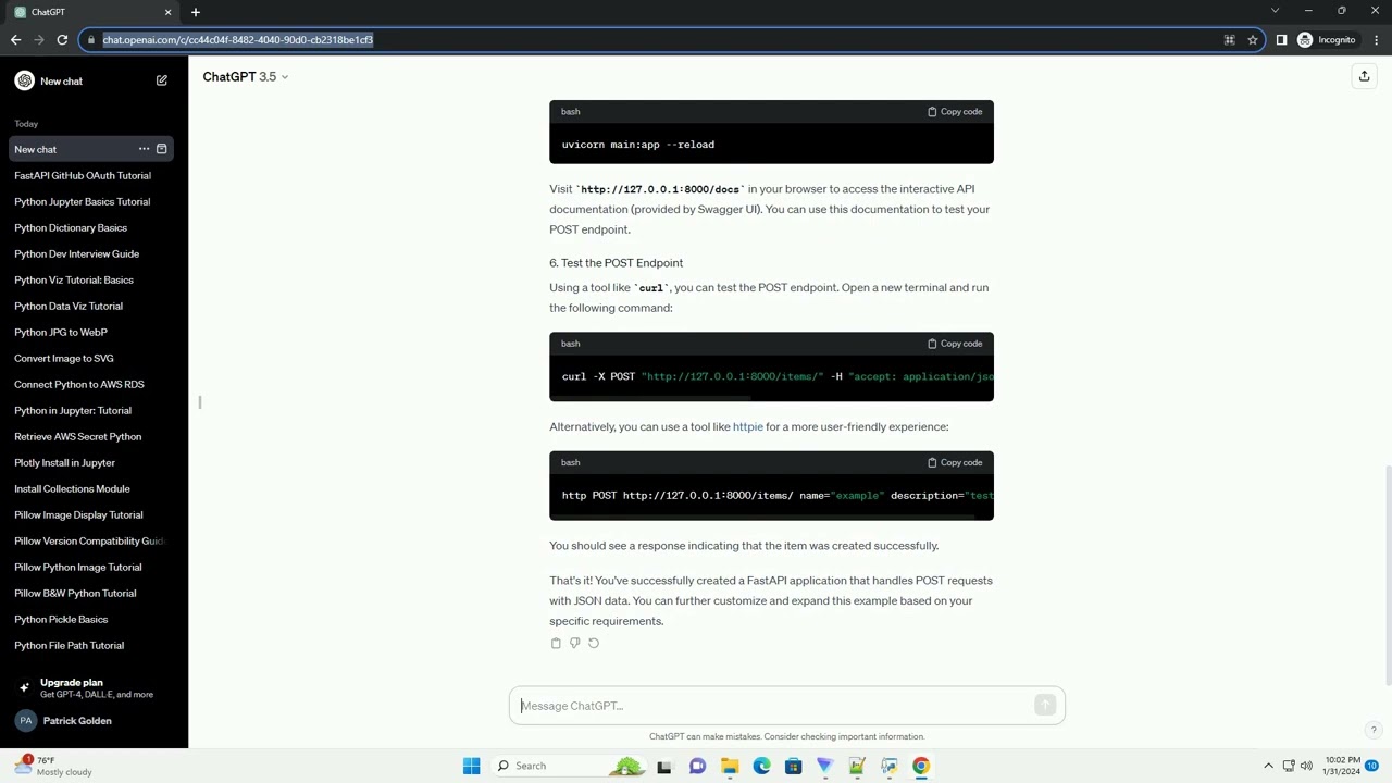 python fastapi post json example