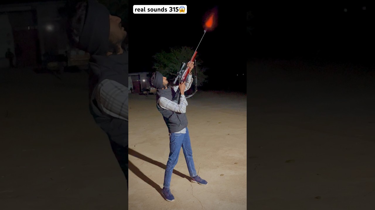 rifle315 ￼ real sound😱😱#reels #comedy #indiancity #315 #rifle ￼