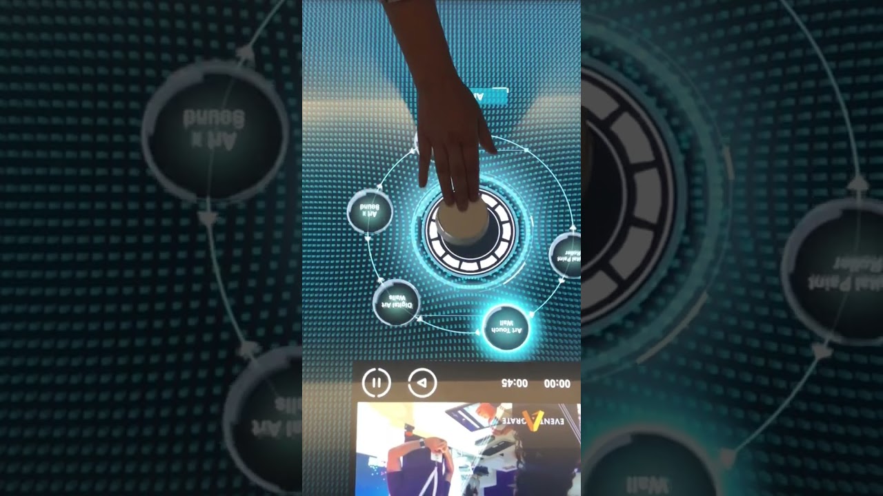 Touch me if you can. Multitouch table with amazing generative CG.