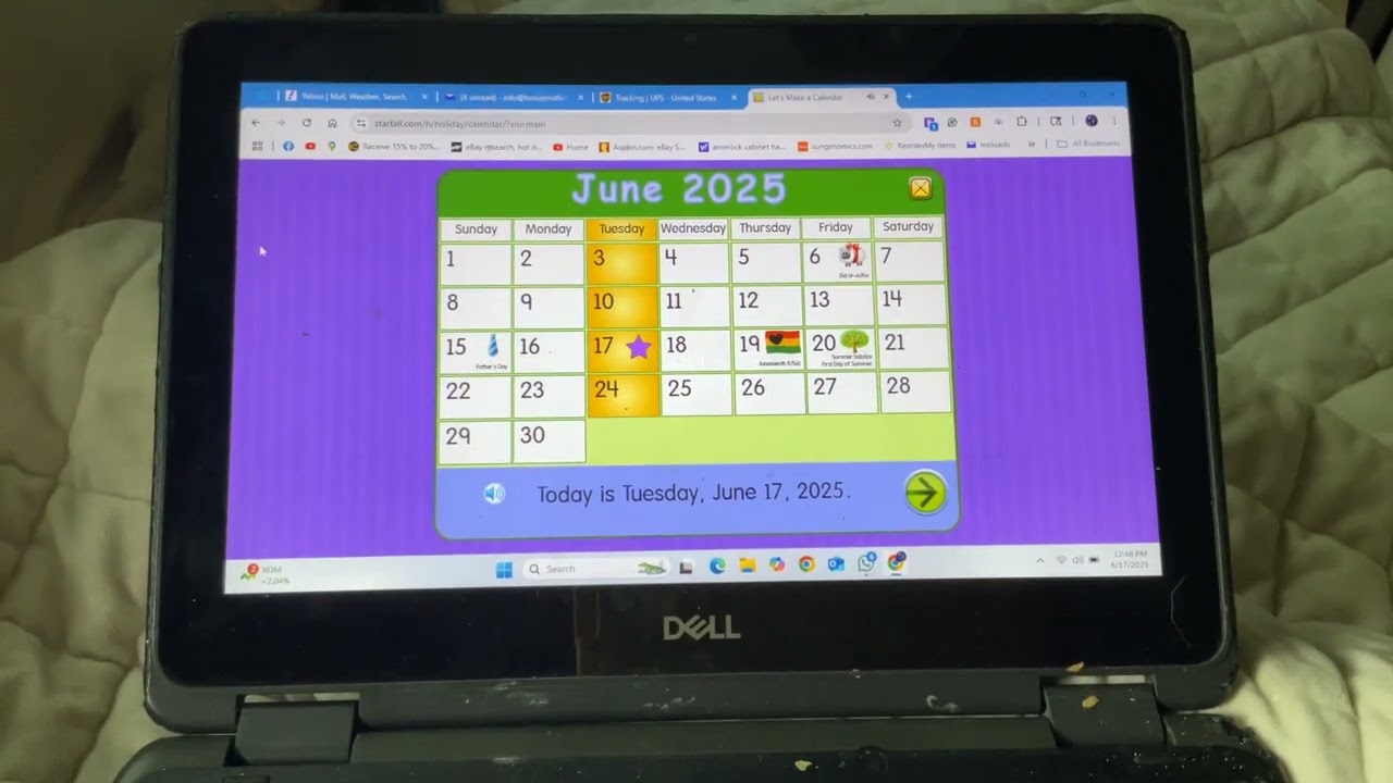 Starfall Calendar June 17 2025