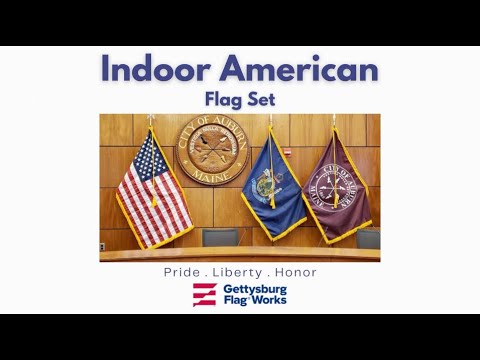 The Indoor American Flag Set | Gettysburg Flag Works