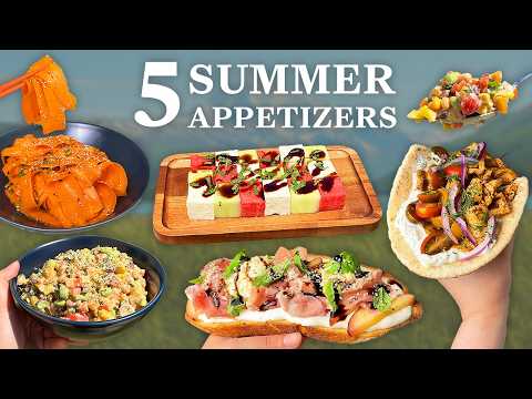 5 EASY Summer Appetizer Recipes!