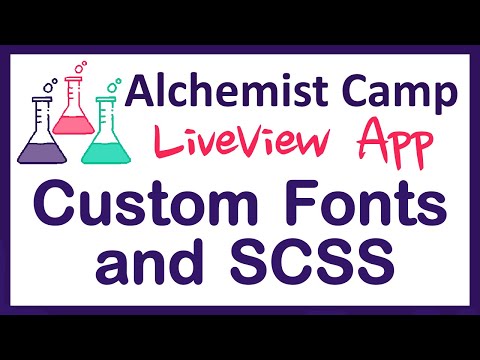 Simple Phoenix LIveView App: fonts, logos and sass