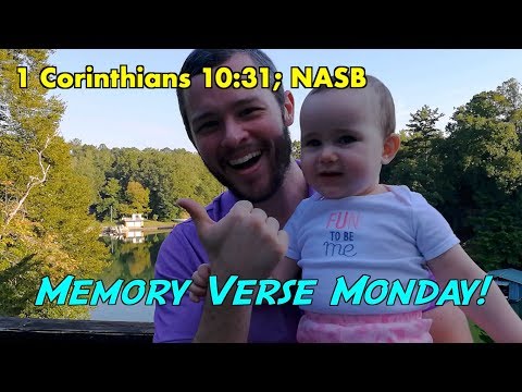 All to the Glory of God! 1 Corinthians 10:31 | Memory Verse Monday with Gloria!