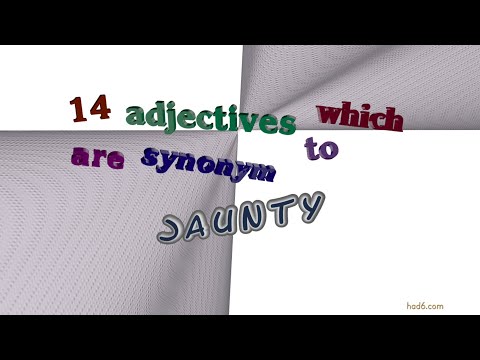 jaunty - 15 adjectives similar to jaunty (sentence examples)